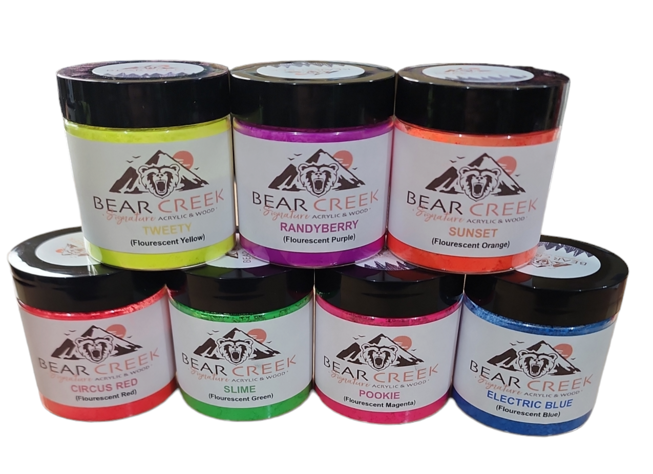 Fluorescent Powder – Bearcreek Signature Acrylic & Wood